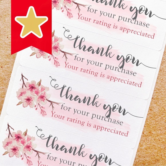 Office | Thank You Labels Stickers 10ct | Poshmark